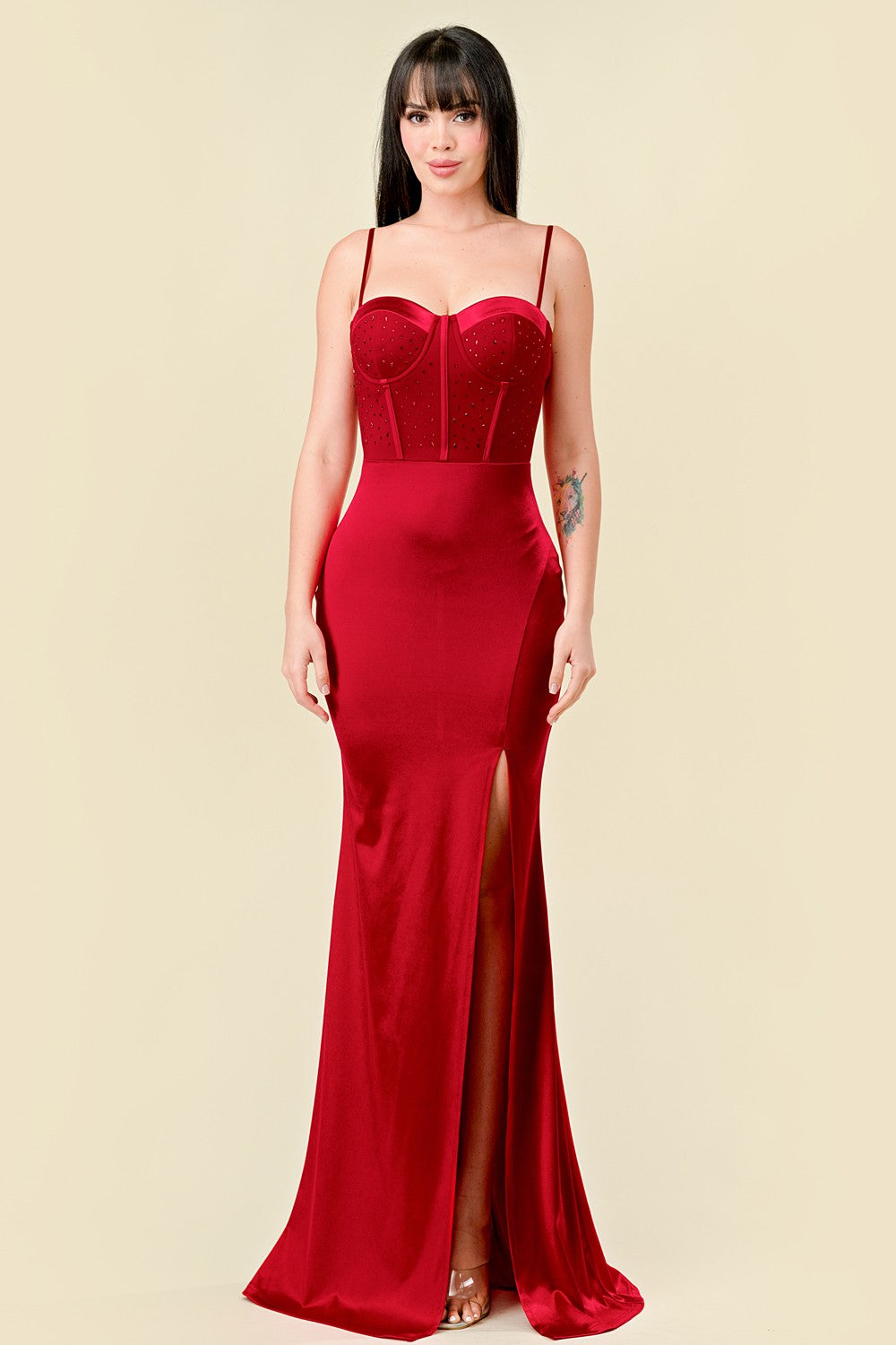The Rebecca Dress | Deep Red – The Edge