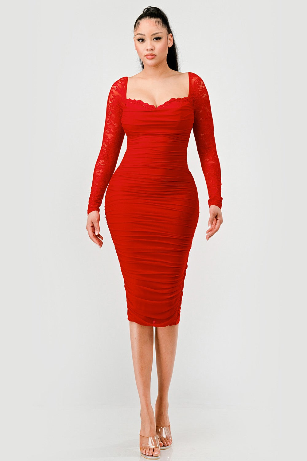 Midnight In Paris Dress | Red – The Edge
